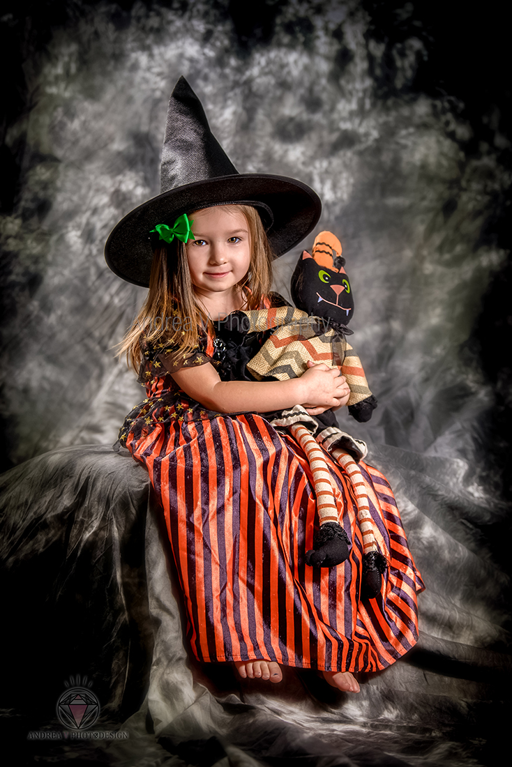 Vintage Feel Child Witch – Andrea Young Art